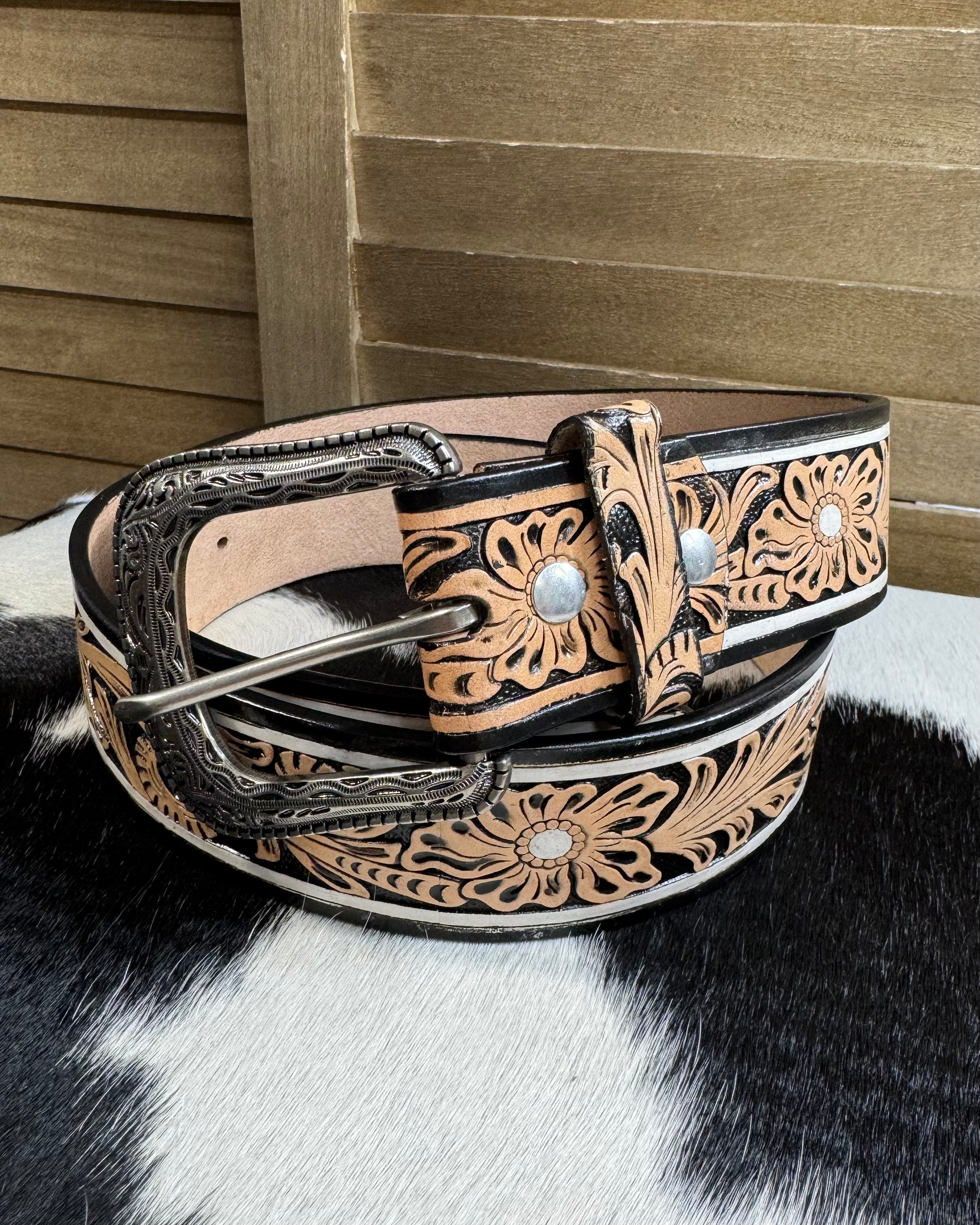 Tooled Leather Belt – My Pretty in Pink